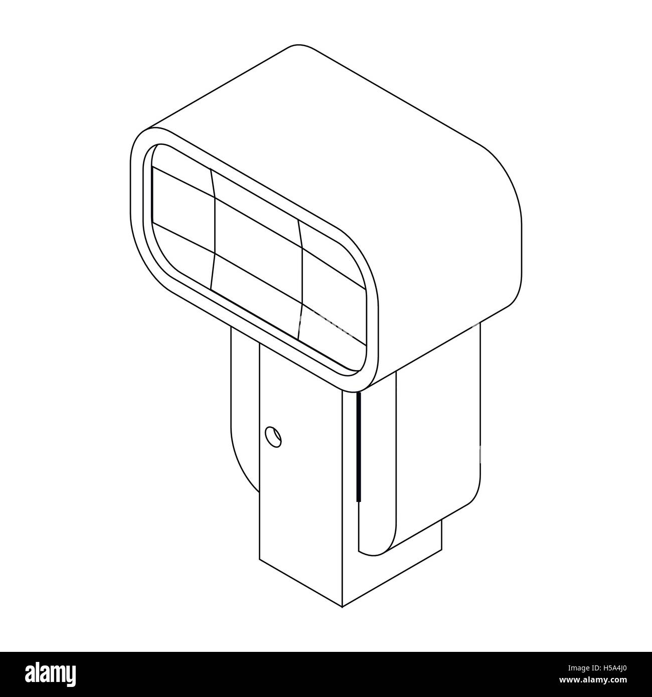 Flashlight in front Stock Vector Images - Alamy