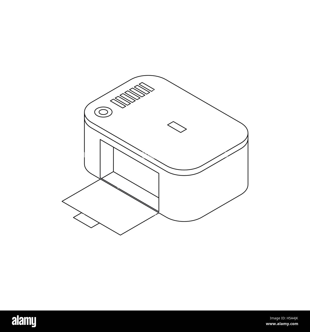 Photo printer icon, isometric 3d style Stock Vector Image & Art - Alamy