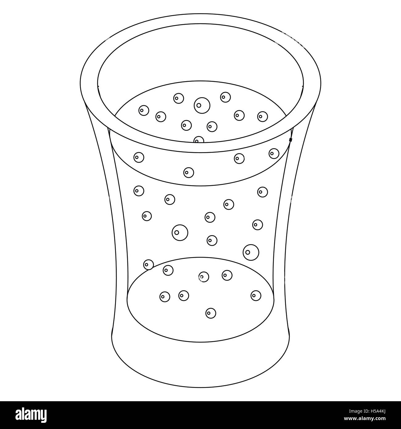 Glass Cup Coloring Page