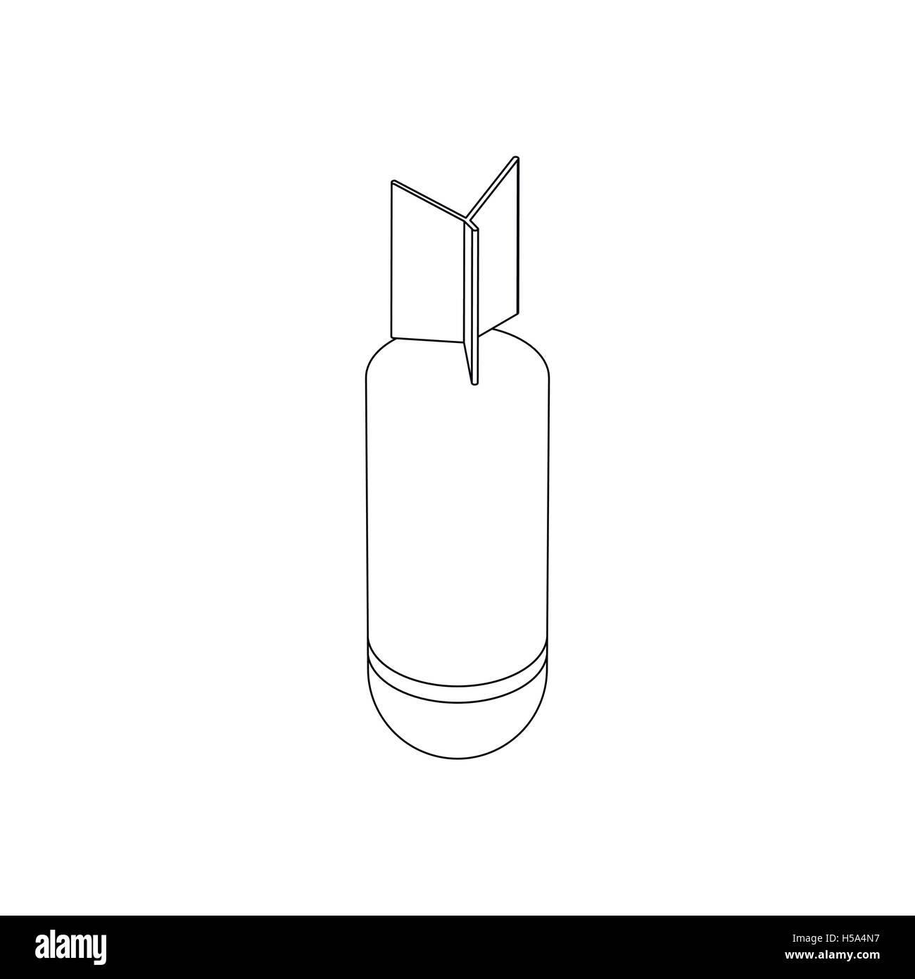 Rocket bomb icon, isometric 3d style Stock Vector Image & Art - Alamy