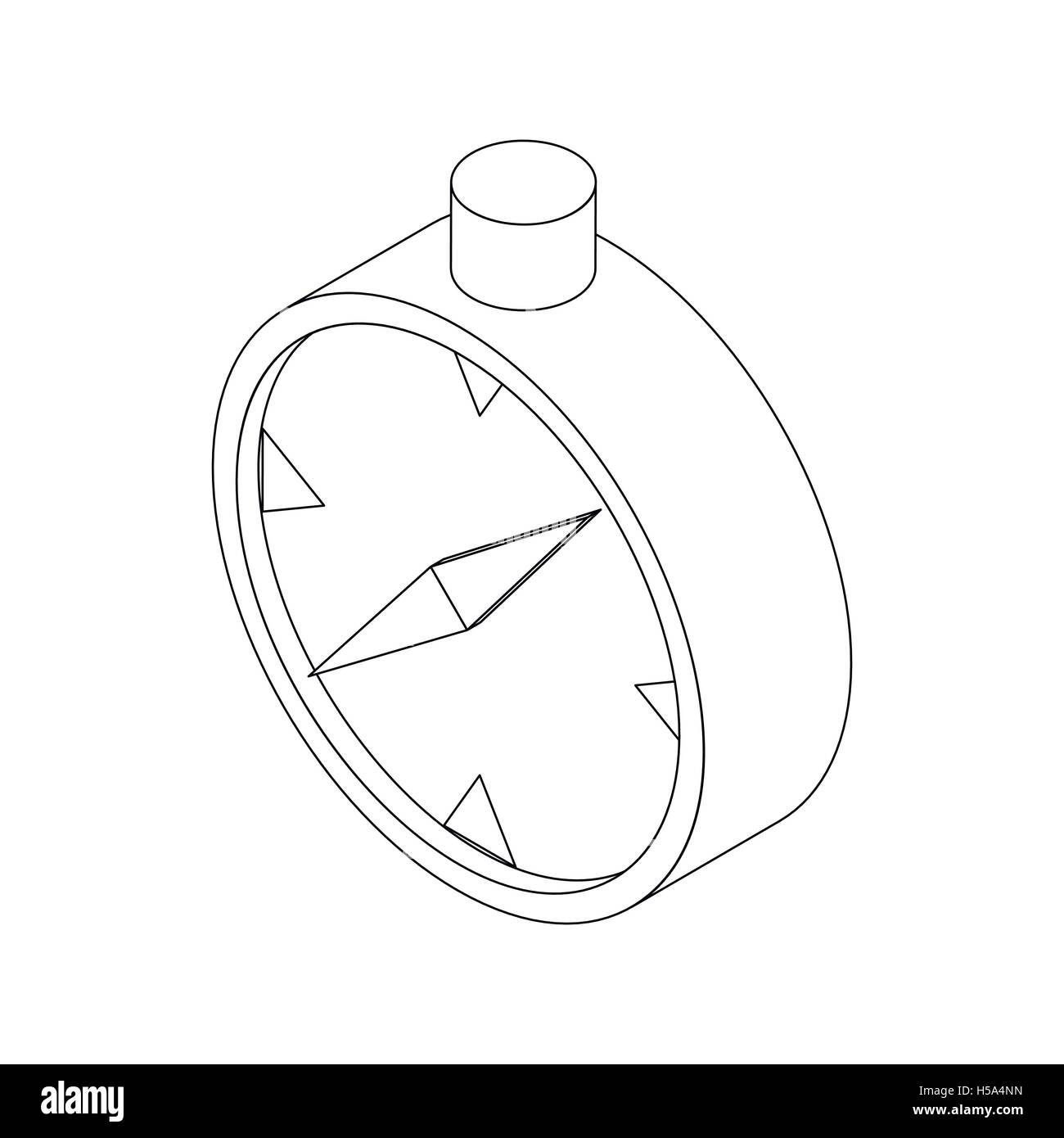 Compass icon, isometric 3d style Stock Vector Image & Art - Alamy