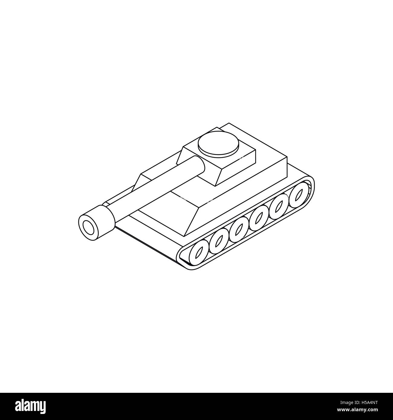 Tank icon, isometric 3d style Stock Vector Image & Art - Alamy