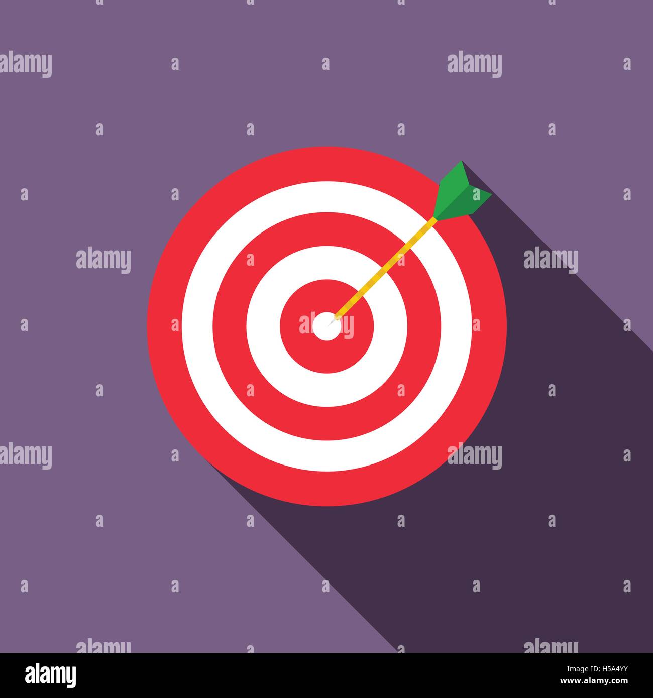 Target icon in flat style Stock Vector Image & Art - Alamy