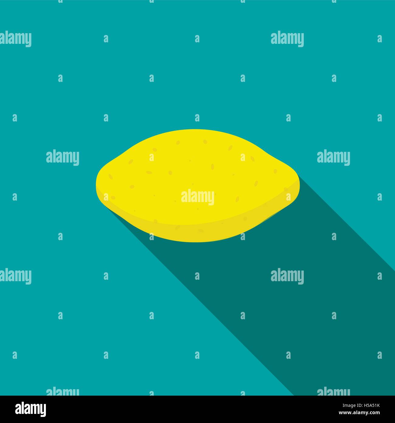 Lemon icon, flat style Stock Vector Image & Art - Alamy