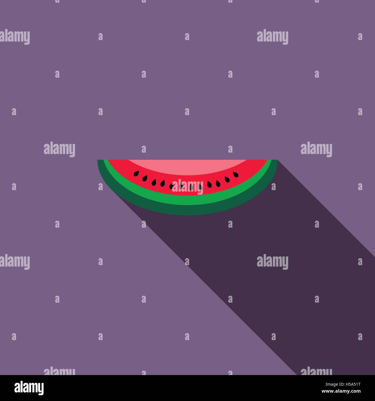 Watermelon slice icon, flat style Stock Vector Image & Art - Alamy