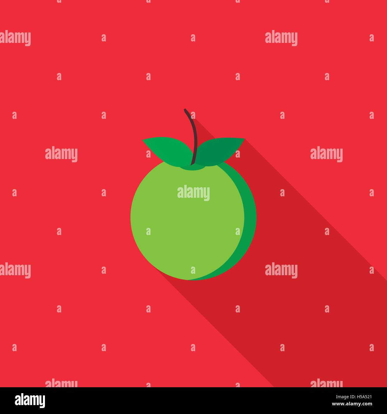Apple icon, flat style Stock Vector Image & Art - Alamy