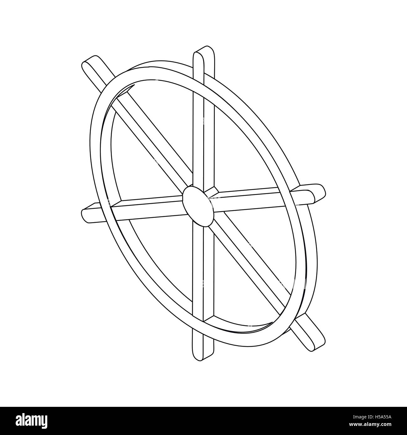 Isolated fortune wheel icon Black and White Stock Photos & Images - Alamy