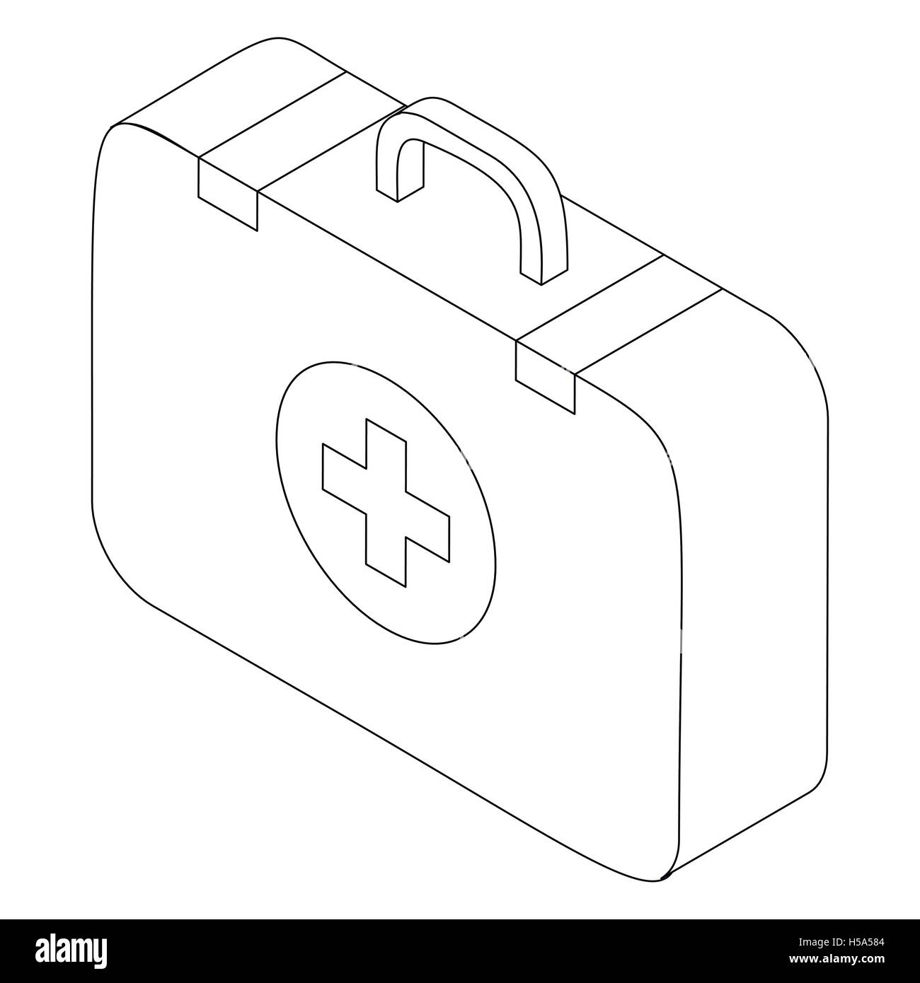 First aid kit icon, isometric 3d style Stock Vector Image & Art - Alamy
