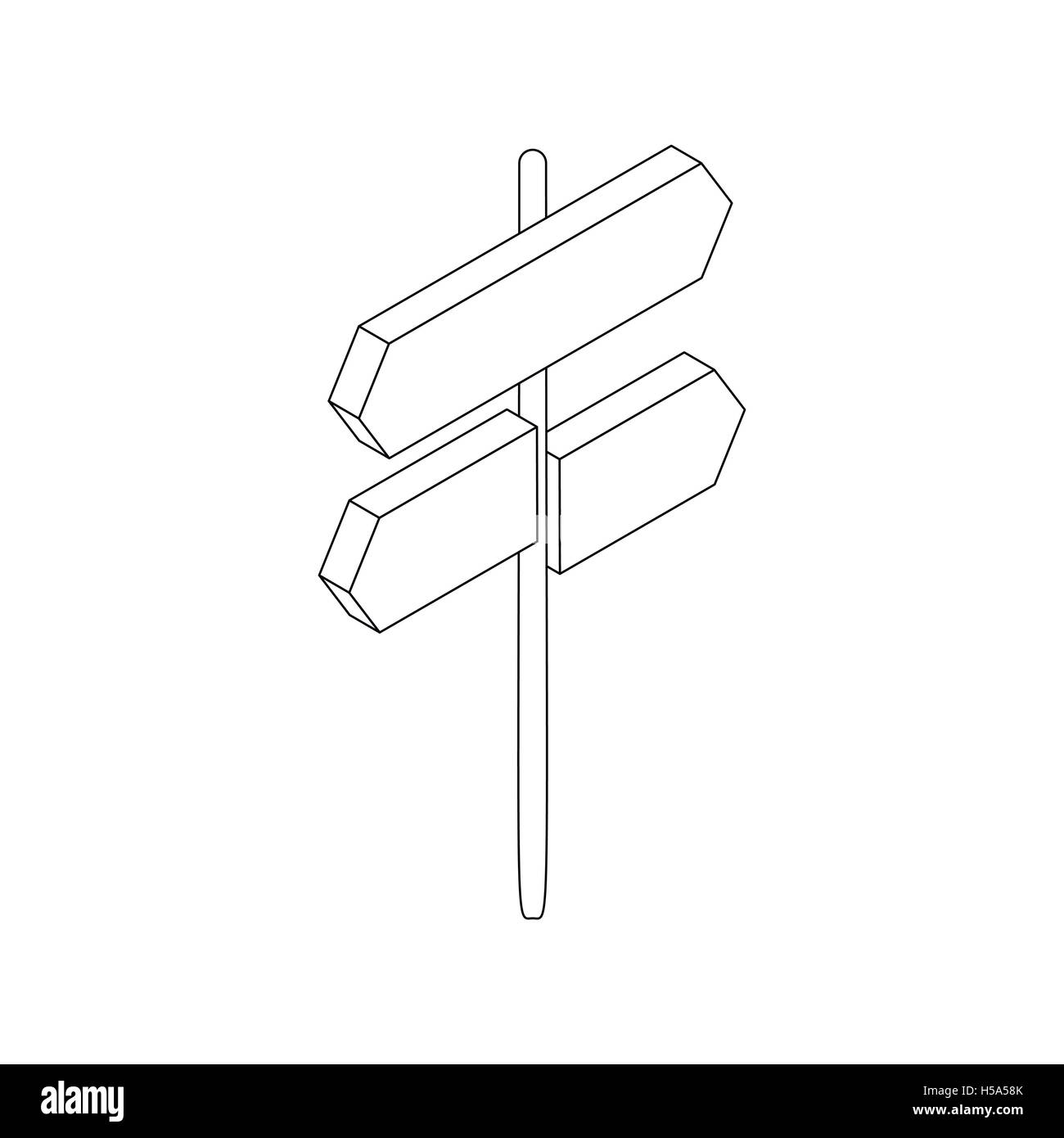 Direction signs icon, isometric 3d style Stock Vector Image & Art - Alamy