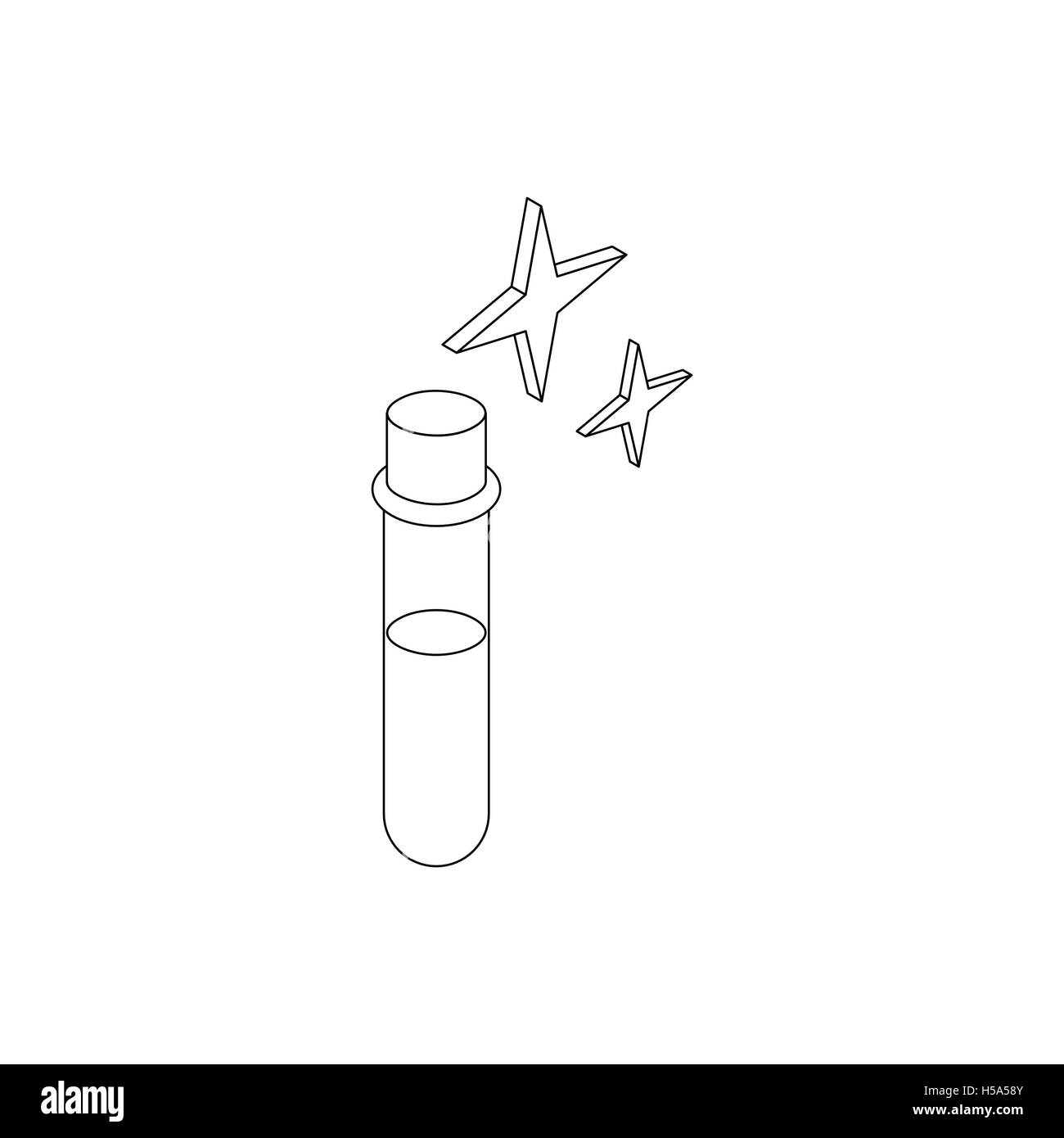 Potion test tube icon, isometric 3d style Stock Vector Image & Art - Alamy