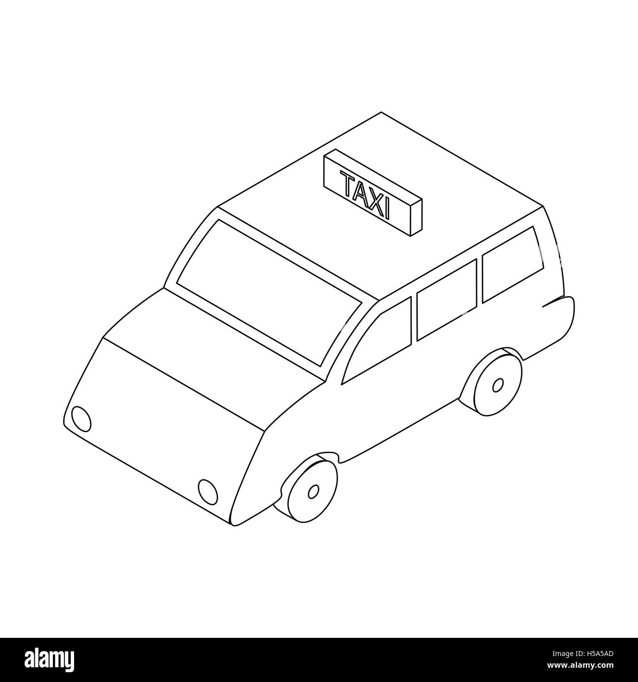 Taxi icon symbol 3d style hi-res stock photography and images - Alamy