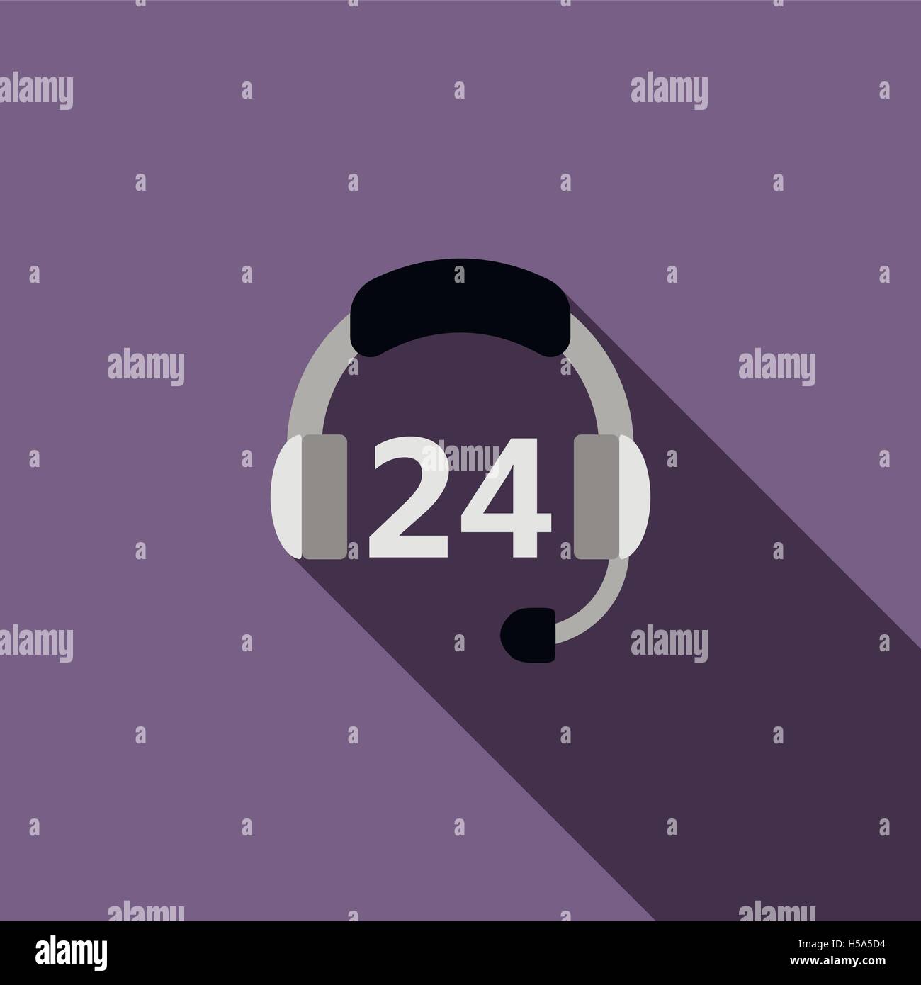 Service Call center online around the clock icon Stock Vector Image ...