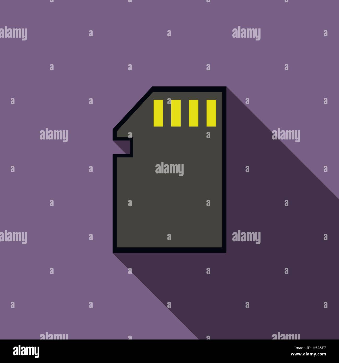 SD memory card icon, flat style Stock Vector Image & Art - Alamy