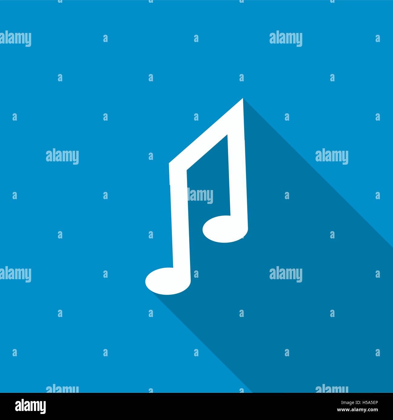 Music notes icon, flat style Stock Vector Image & Art - Alamy