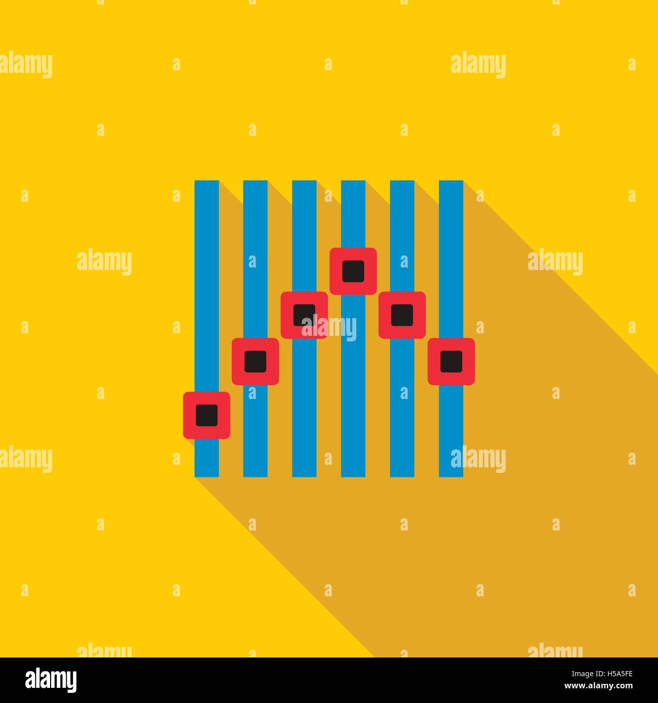 Volume level icon, flat style Stock Vector Image & Art - Alamy