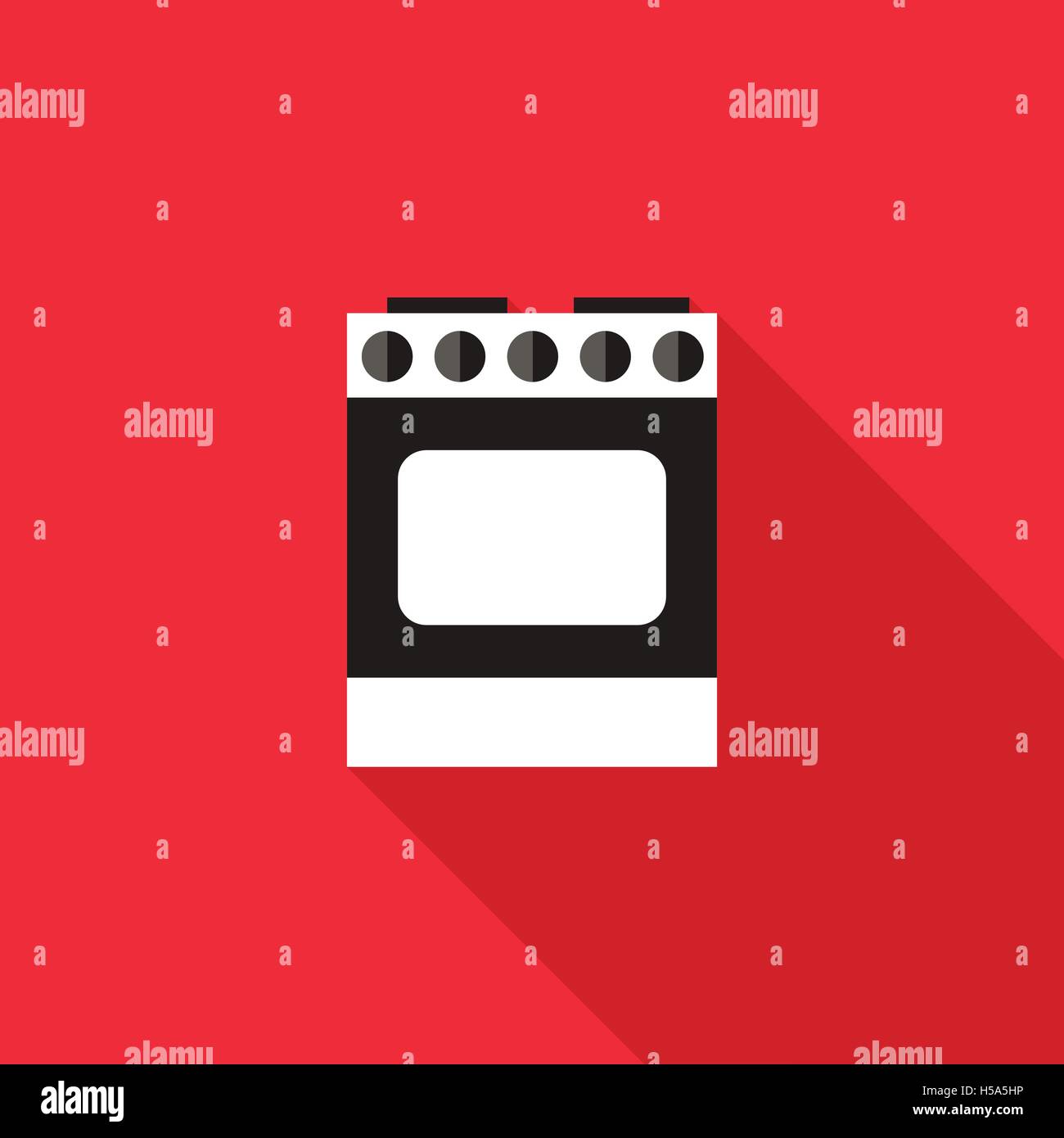 Stove for cooking icon, flat style Stock Vector Image & Art - Alamy