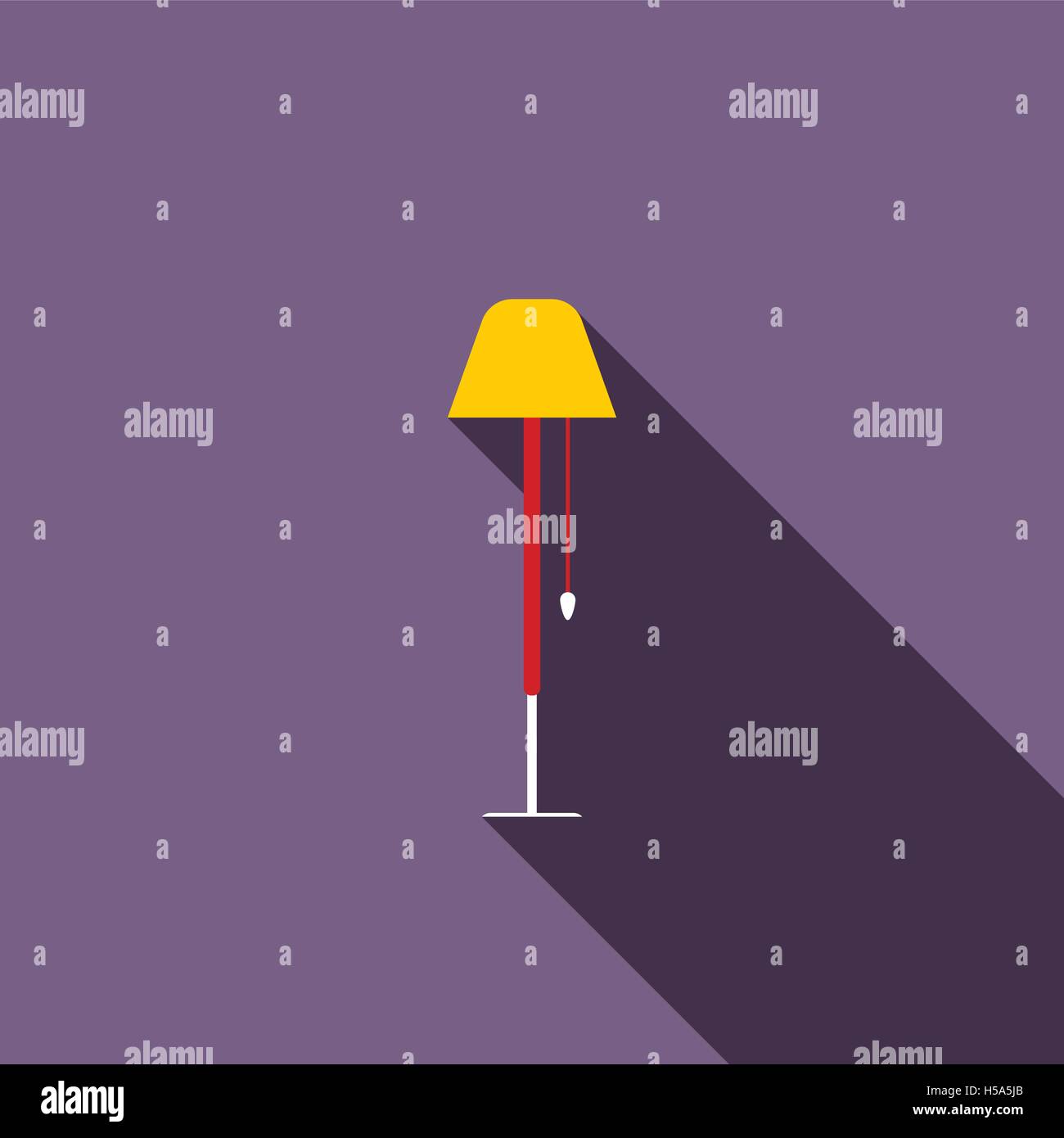 Long floor lamp icon, flat style Stock Vector Image & Art - Alamy