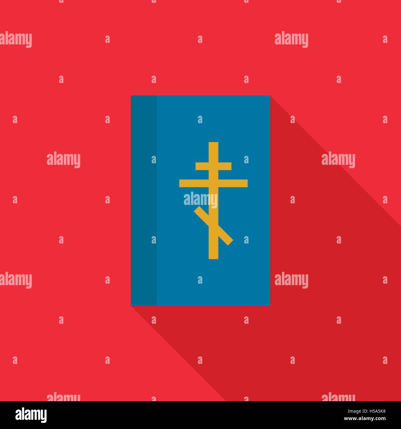 Blue bible book icon, flat style Stock Vector Image & Art - Alamy
