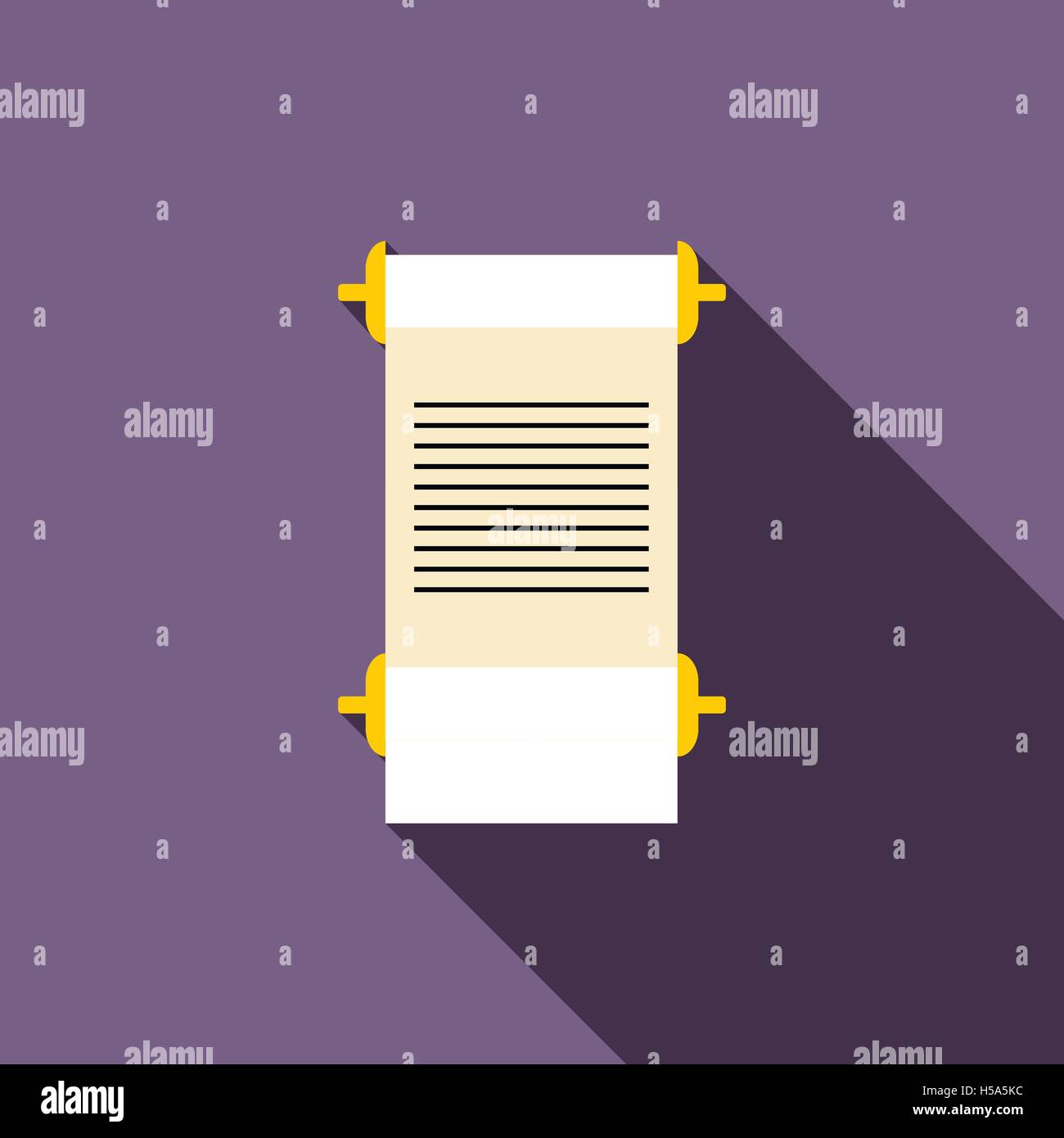 Ancient scroll icon, flat style Stock Vector Image & Art - Alamy