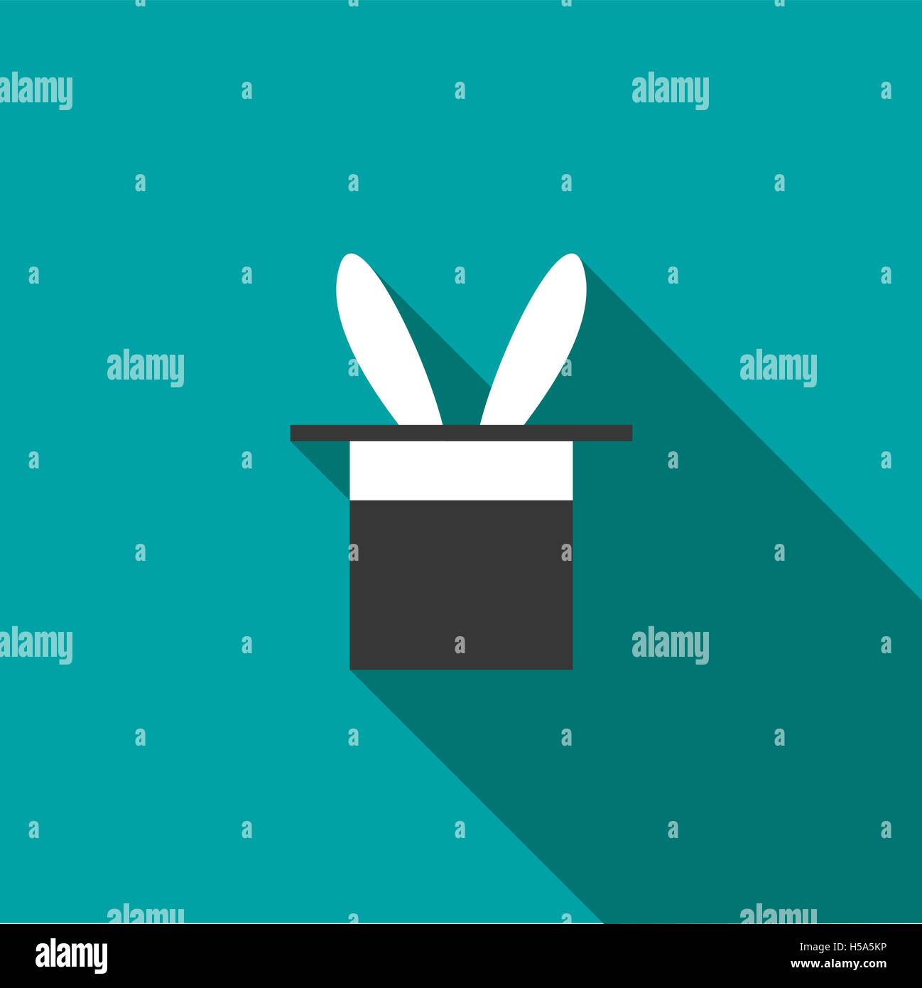 Rabbit from a hat Stock Vector Images - Alamy