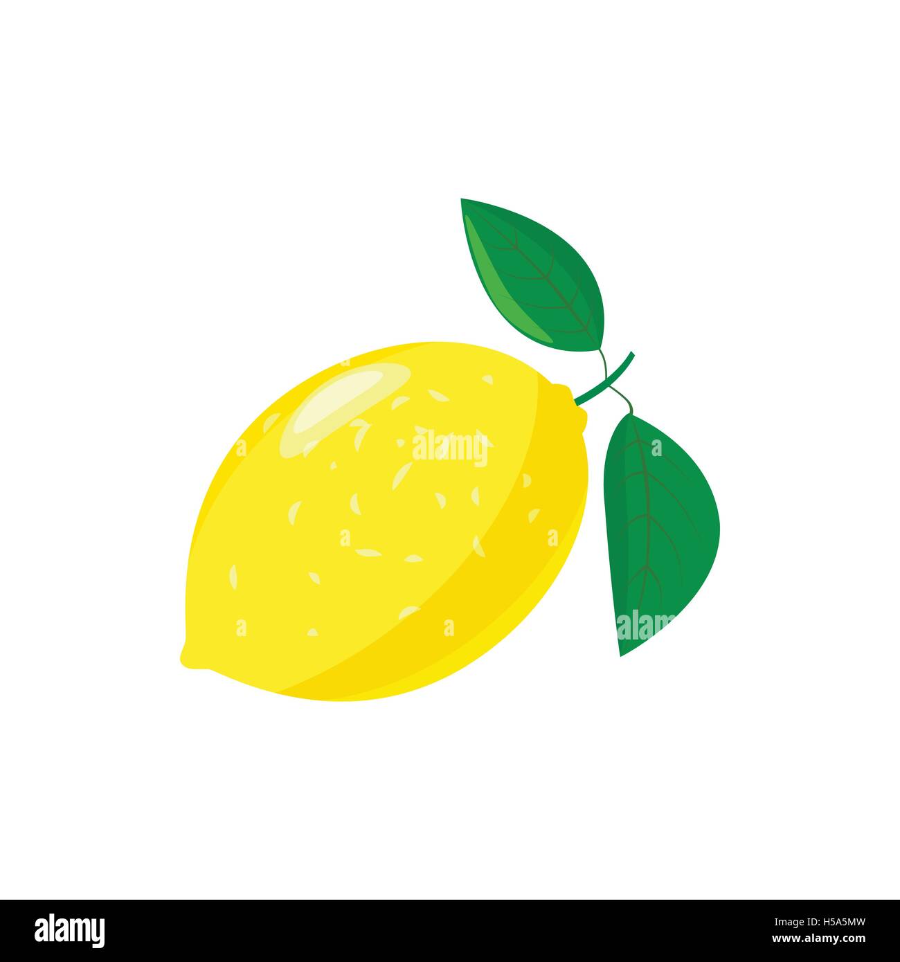 Yellow lemon icon, cartoon style Stock Vector Image & Art - Alamy