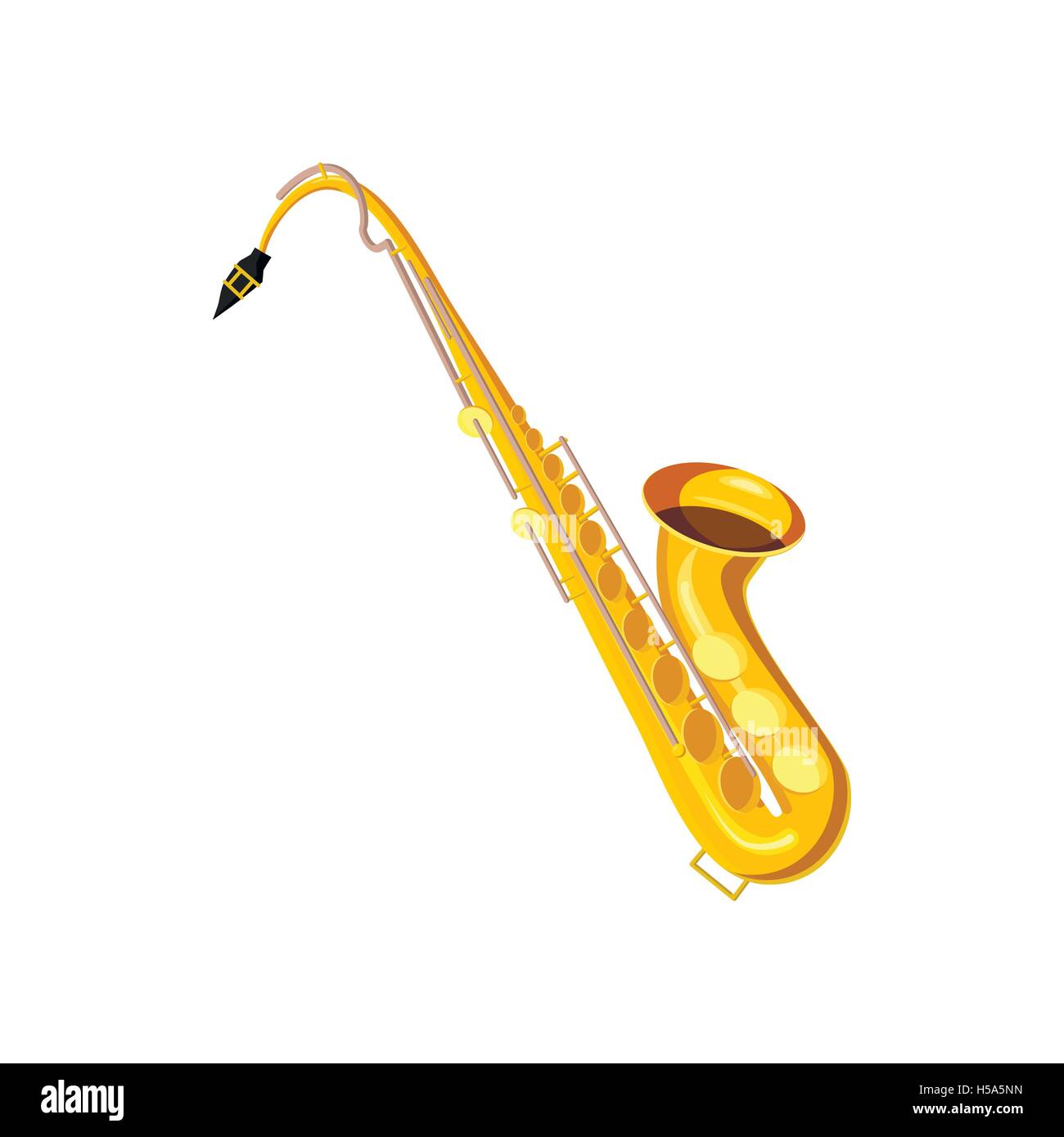 Saxophone icon in cartoon style Stock Vector Image & Art - Alamy