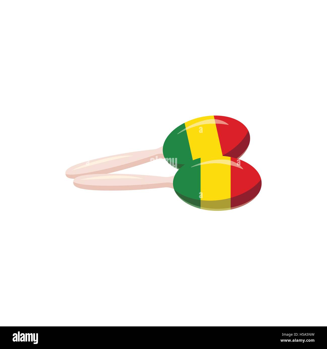 Maracas icon in cartoon style Stock Vector Image & Art - Alamy