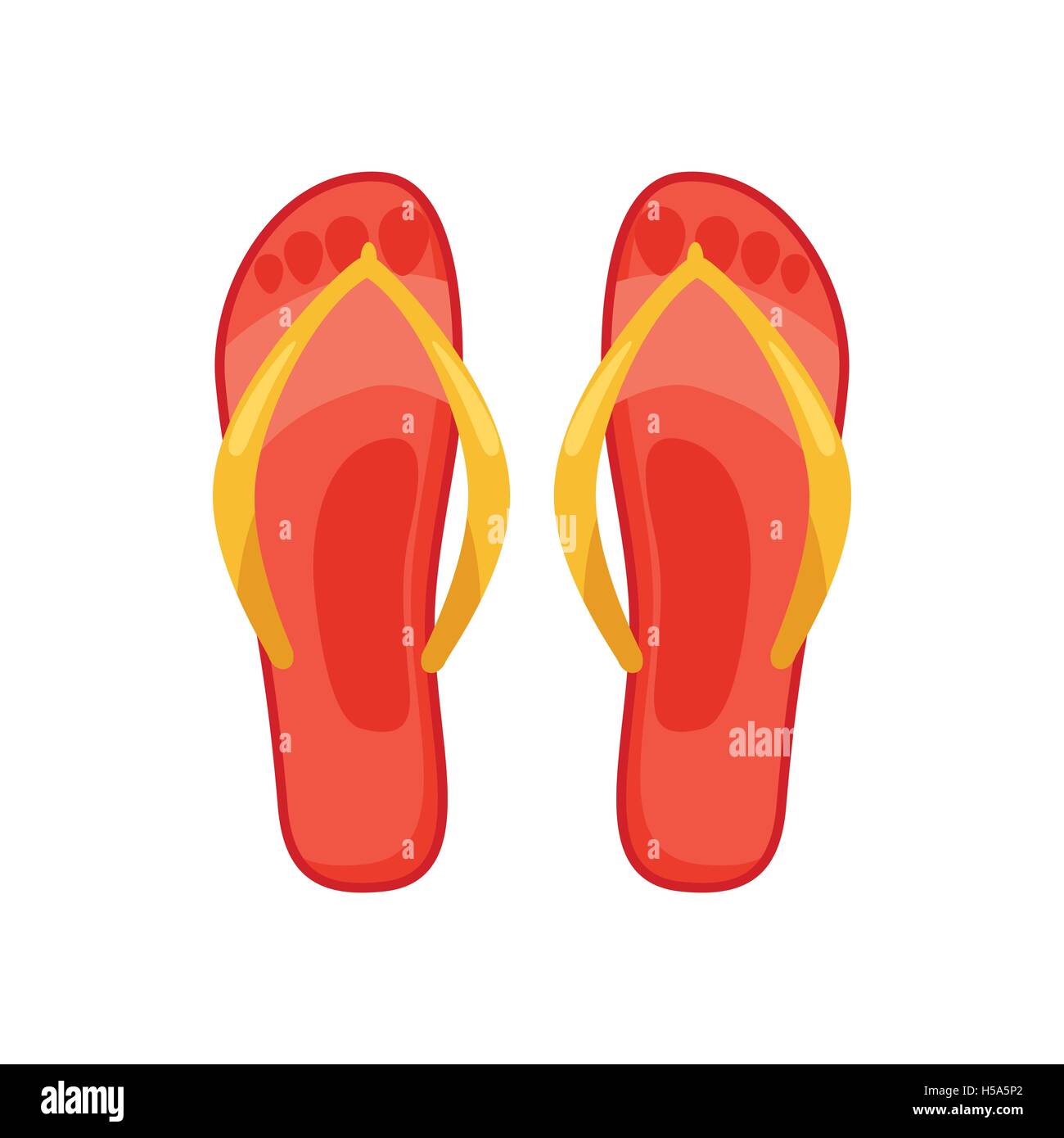 Beach red thongs icon, cartoon style Stock Vector Image & Art - Alamy