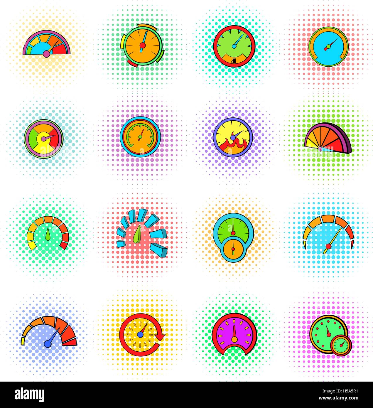 Speedometer icons set, pop-art style Stock Vector Image & Art - Alamy Speedometer icons set, pop-art style Stock Vector Image & Art - Alamy