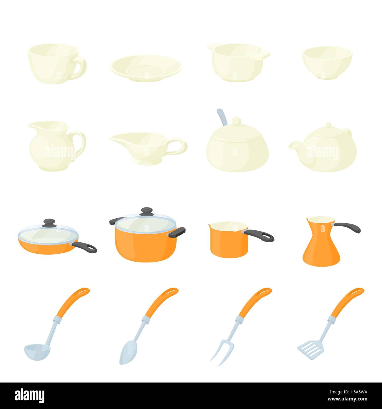 Pastry set icons, cartoon style Stock Vector Image & Art - Alamy