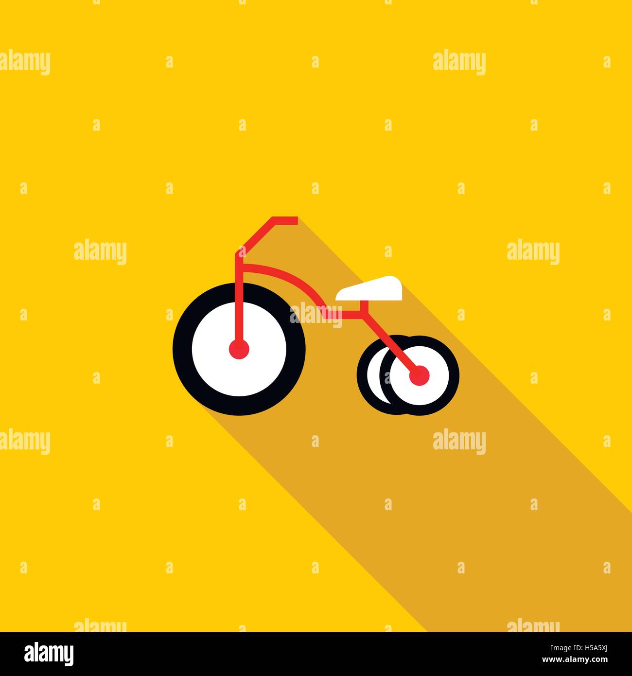 Kid bicycle icon, flat style Stock Vector Image & Art - Alamy
