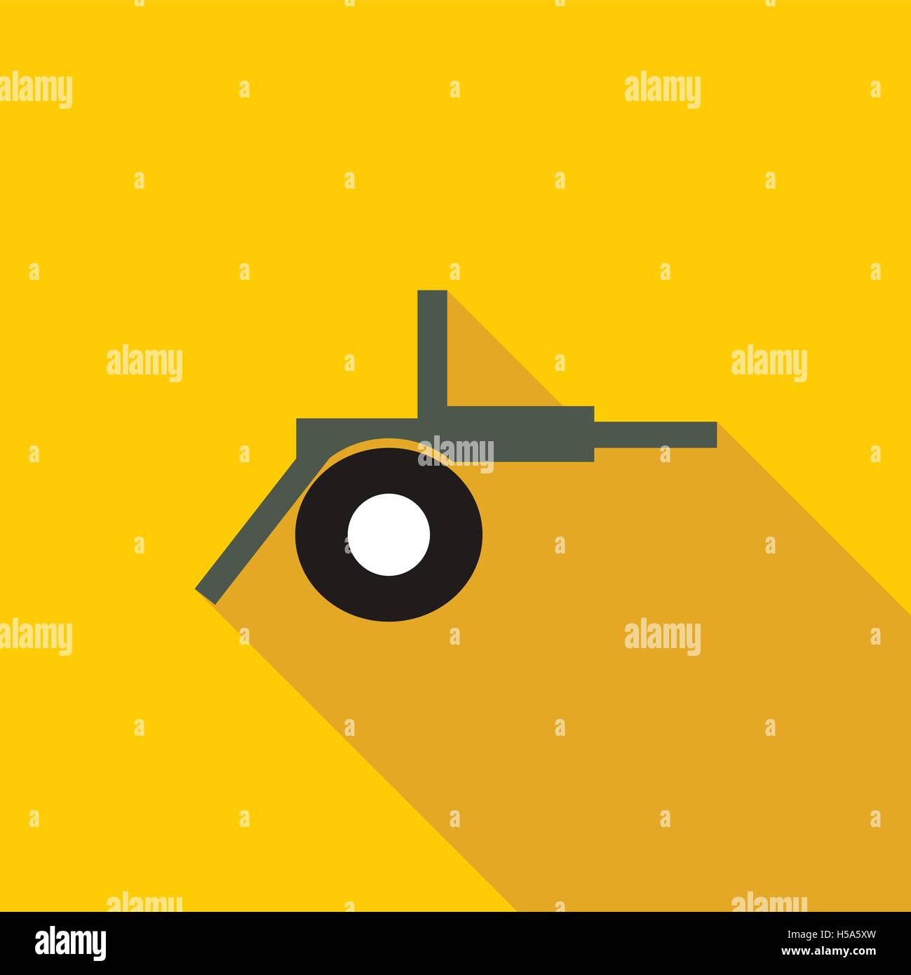 Cannon field artillery icon, flat style Stock Vector Image & Art - Alamy
