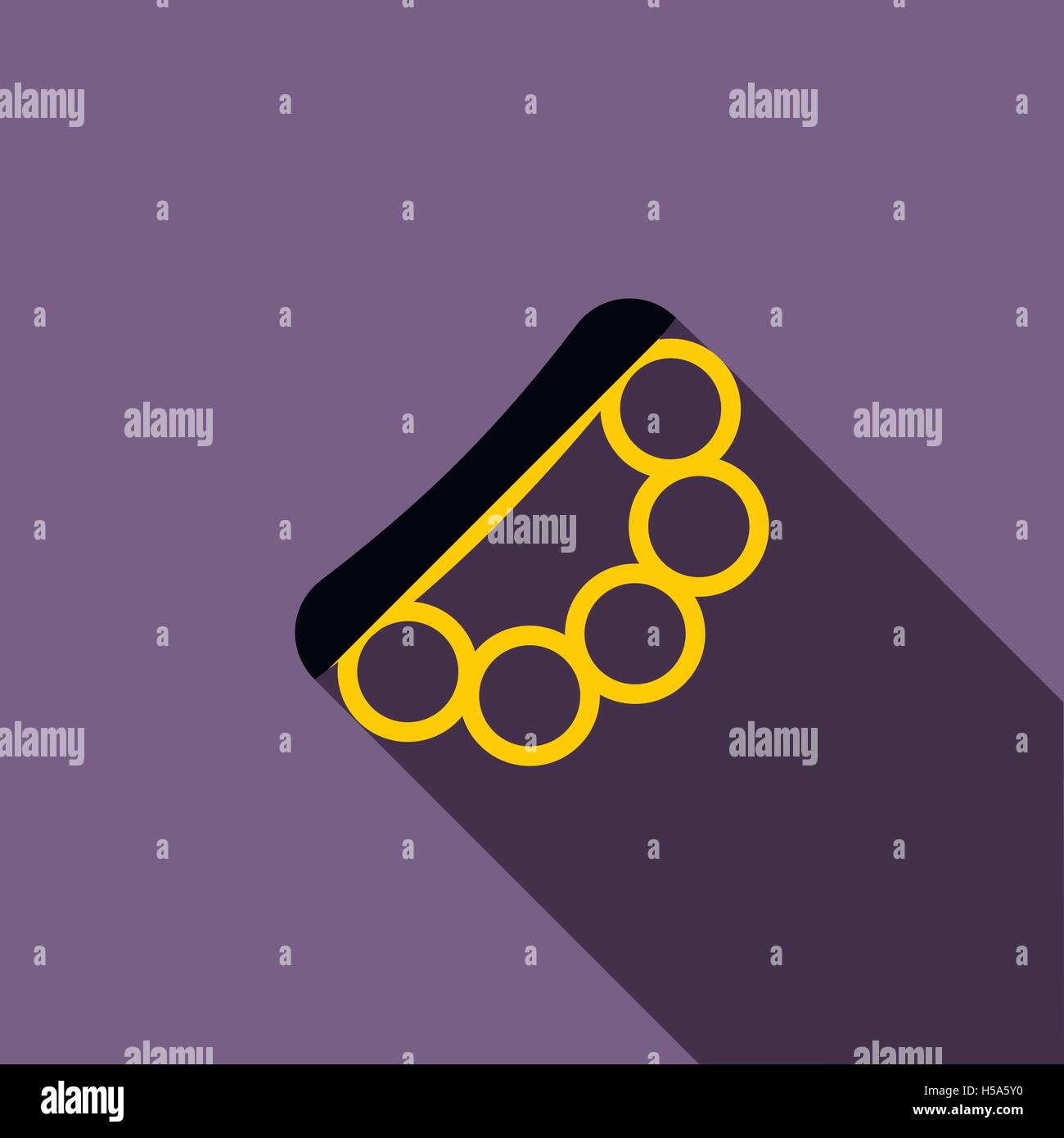 Brass knuckles icon, flat style Stock Vector Image & Art - Alamy
