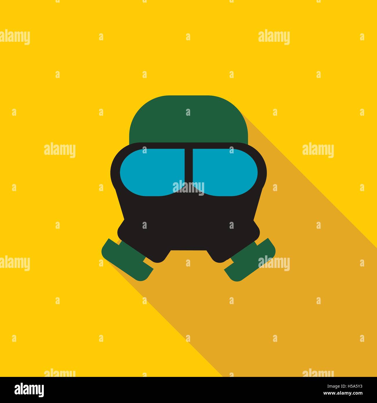 Gas mask icon, flat style Stock Vector Image & Art - Alamy