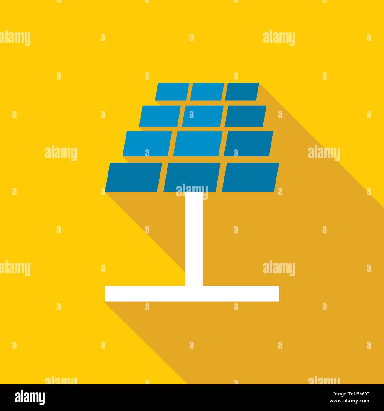 Solar panel icon, flat style Stock Vector Image & Art - Alamy