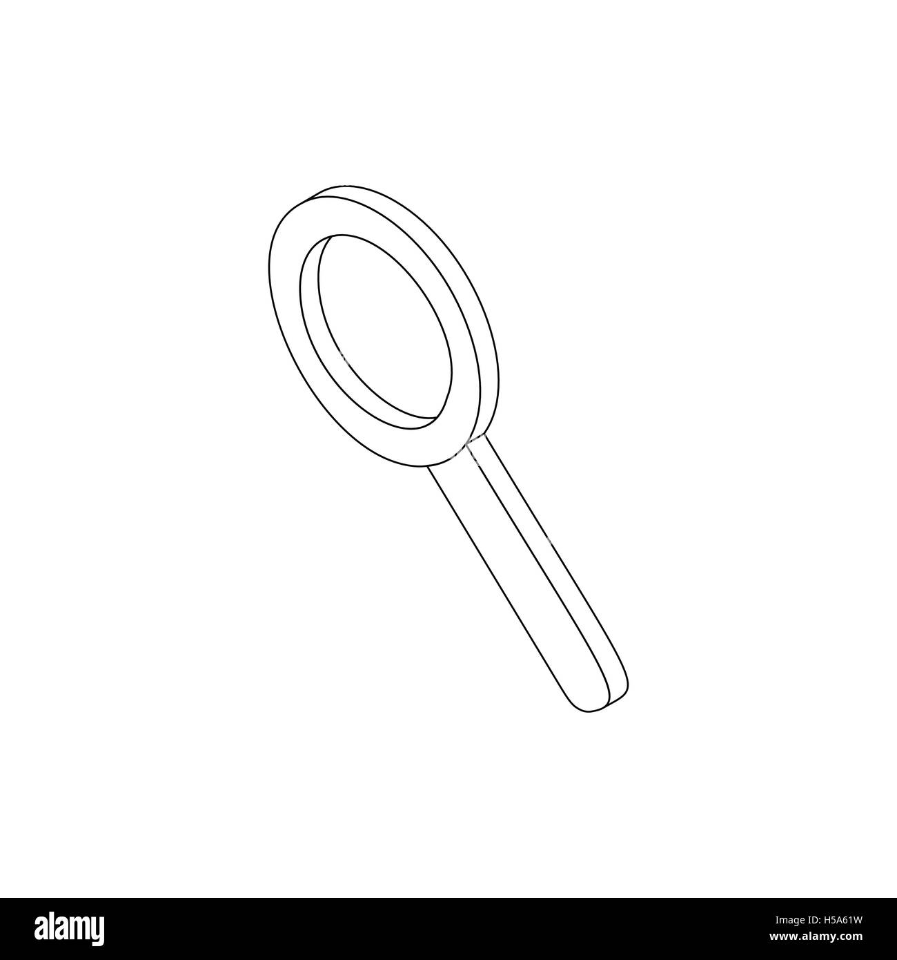 Magnifying glass icon, isometric 3d style Stock Vector Image & Art - Alamy