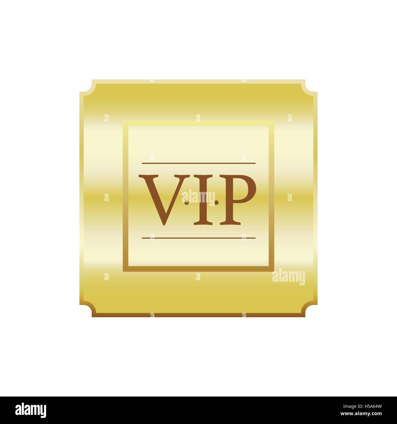 VIP gold label label, simple style Stock Vector Image & Art - Alamy