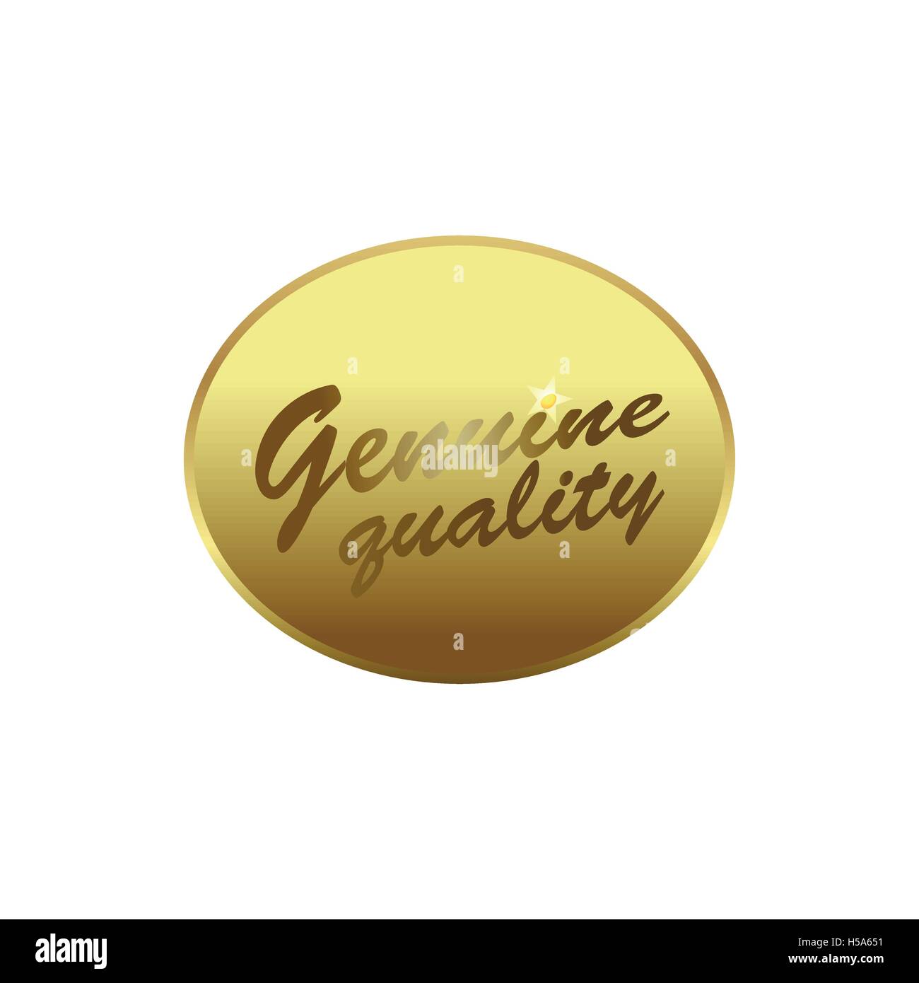 Genuine quality label, simple style Stock Vector Image & Art - Alamy