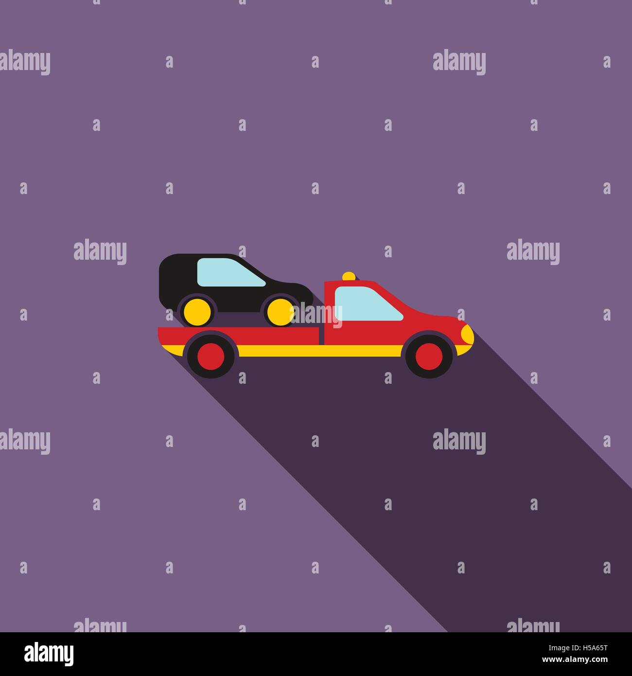 Car evacuator icon in flat style Stock Vector Image & Art - Alamy