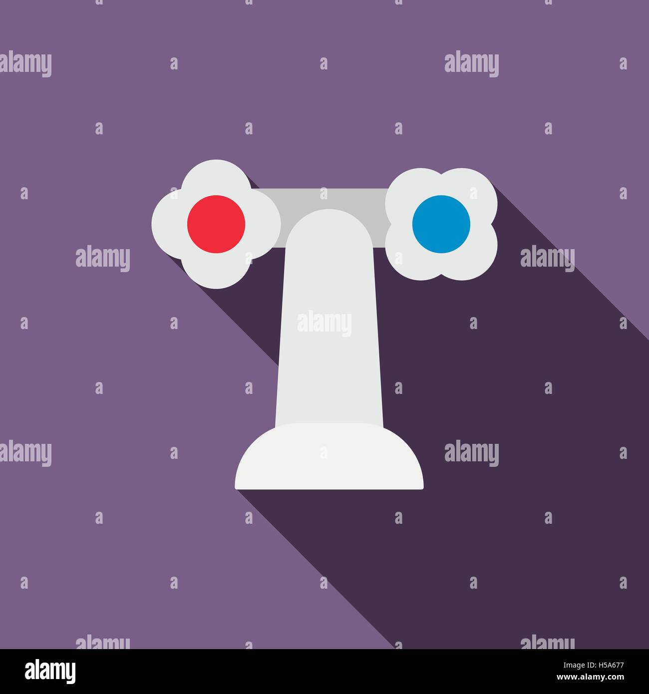 Water tap icon in flat style Stock Vector Image & Art - Alamy