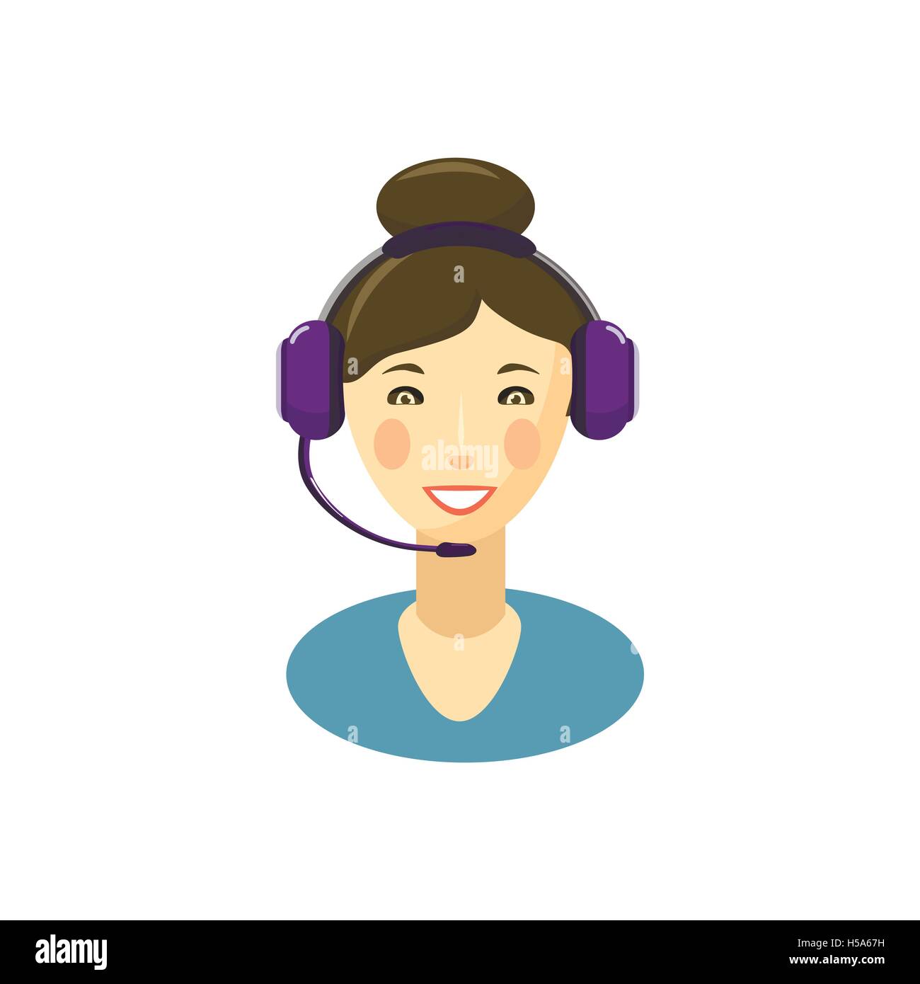 Smiling helpful assistant Stock Vector Images - Alamy