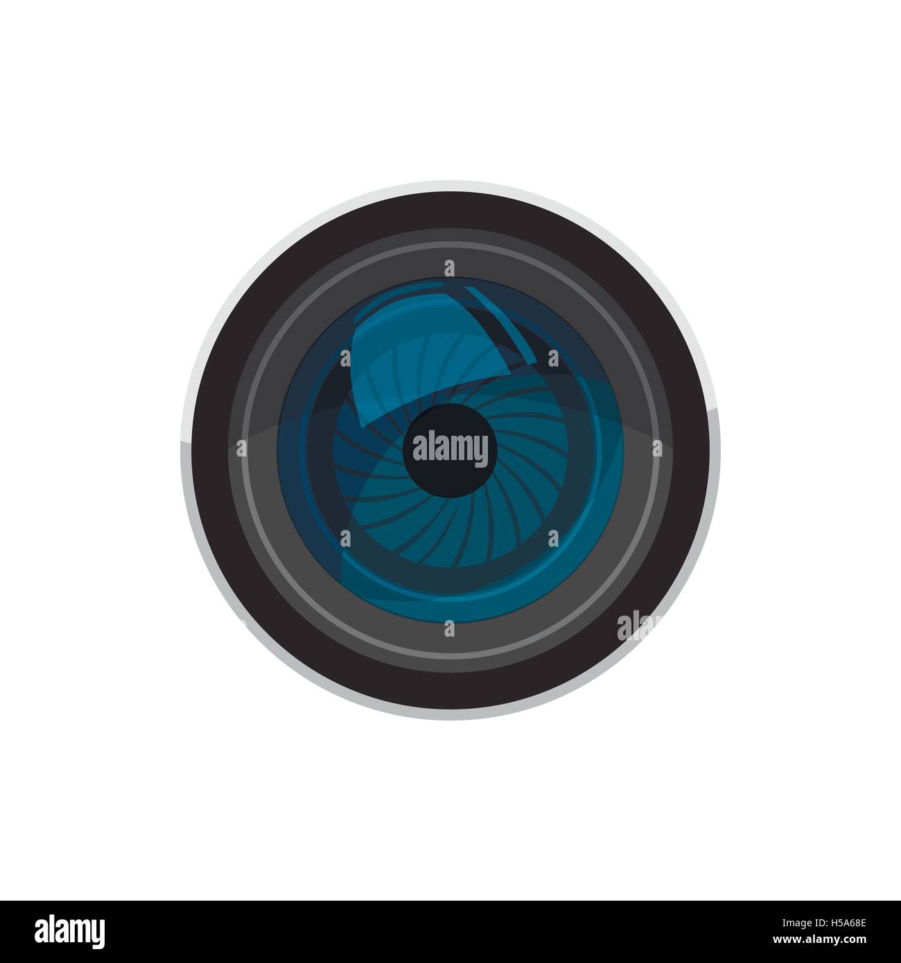 Lens for camera icon, cartoon style Stock Vector Image & Art - Alamy