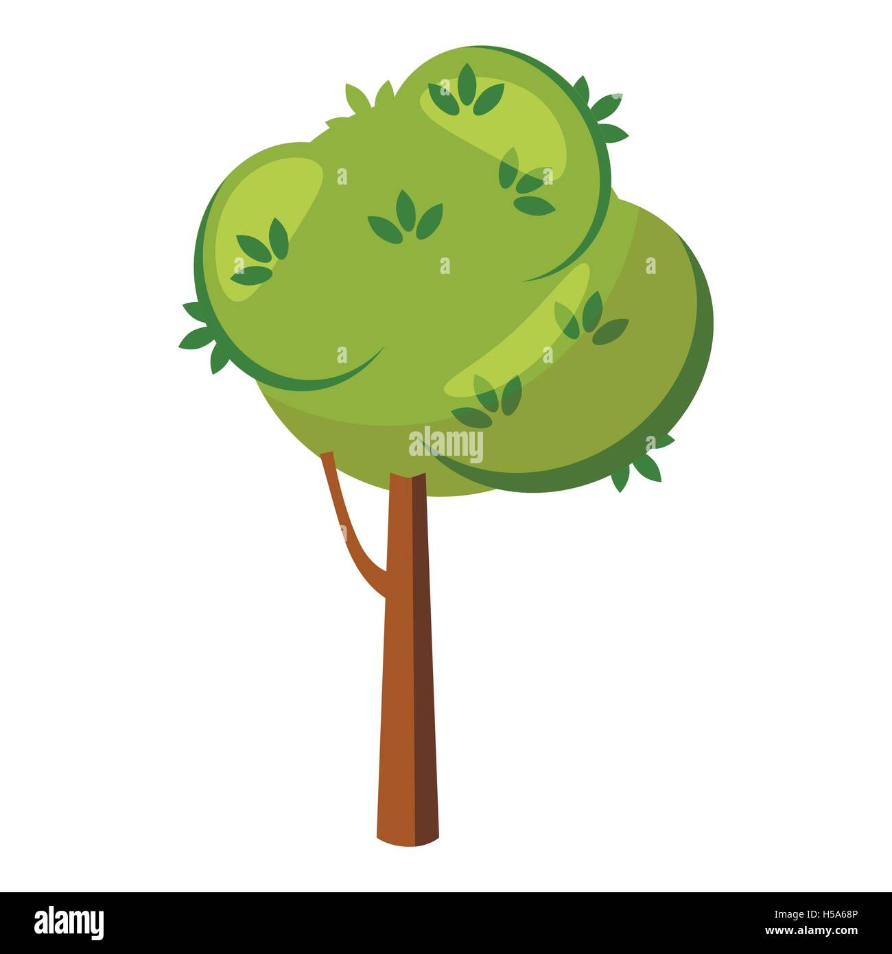Thick tree icon, cartoon style Stock Vector Image & Art - Alamy