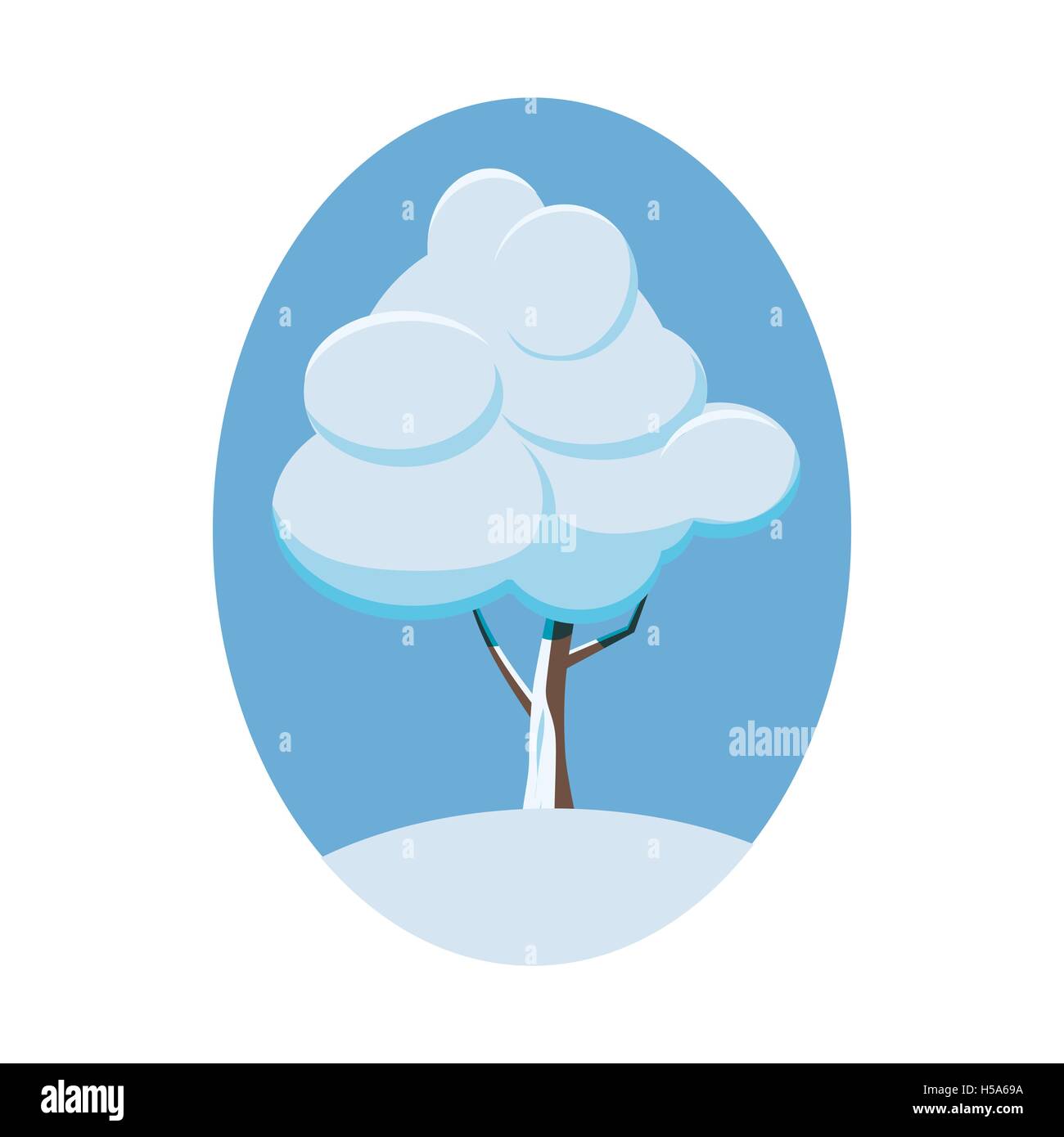 Winter tree icon, cartoon style Stock Vector Image & Art - Alamy