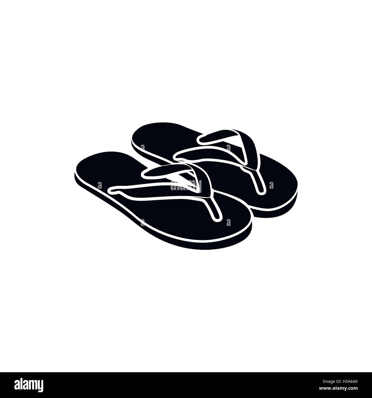 Simple slipper design Stock Vector Images - Alamy