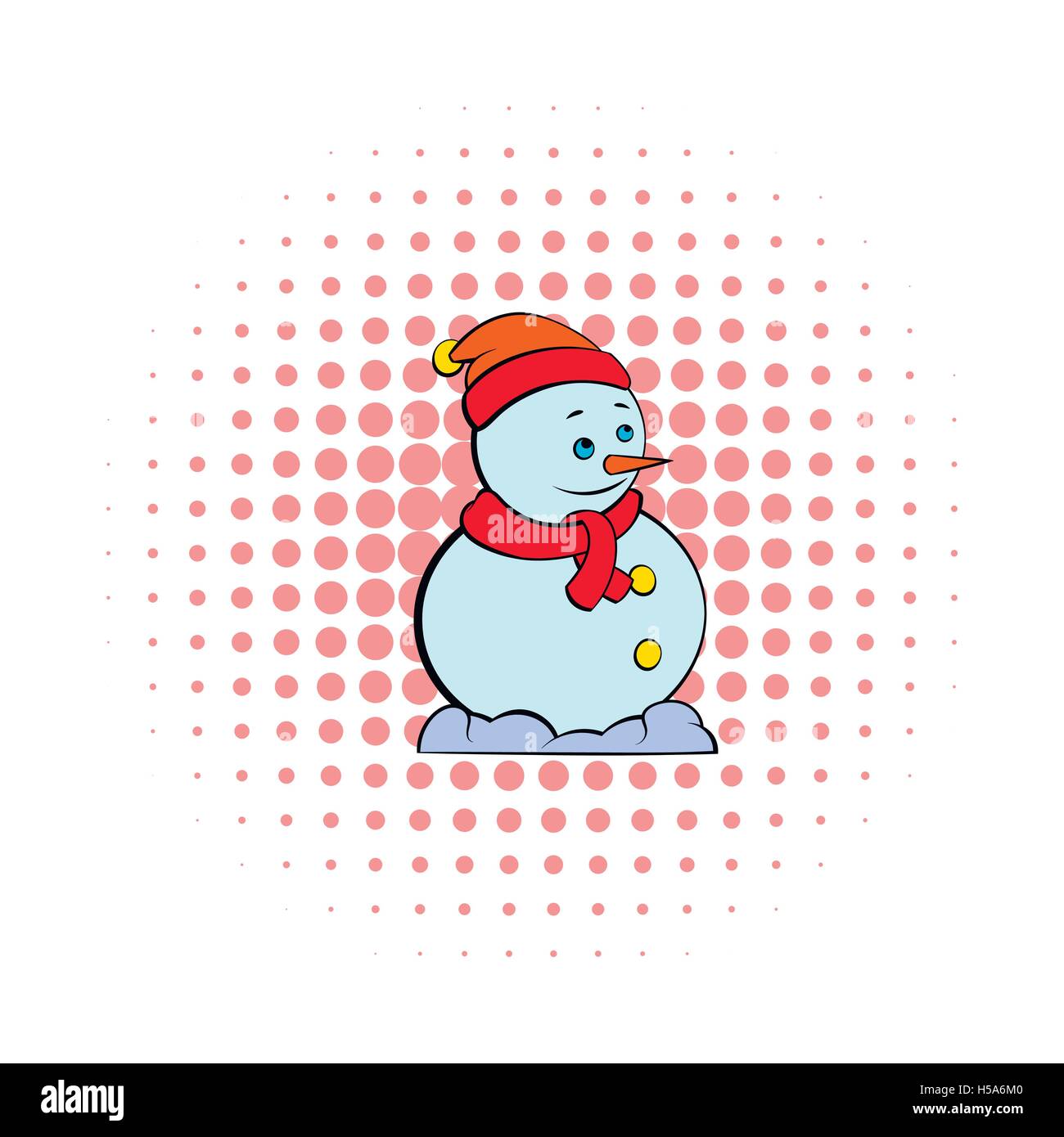 Snowman icon, comics style Stock Vector Image & Art - Alamy