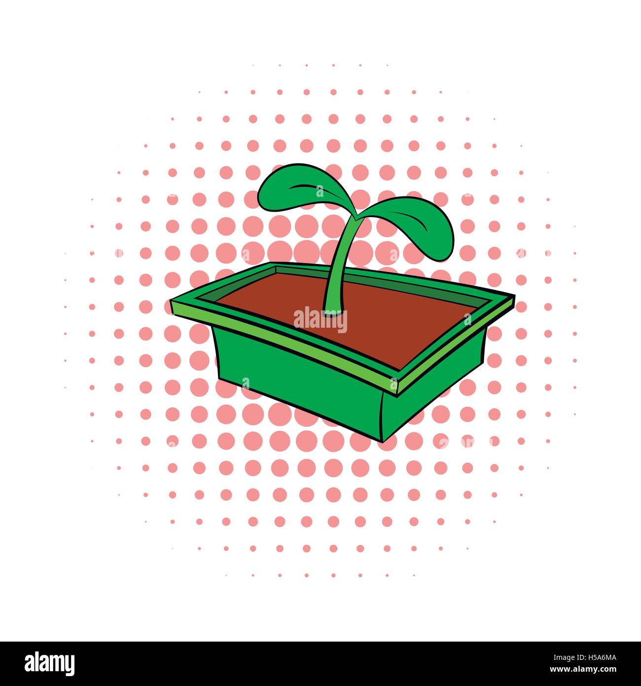 Seedlings card Stock Vector Images - Alamy