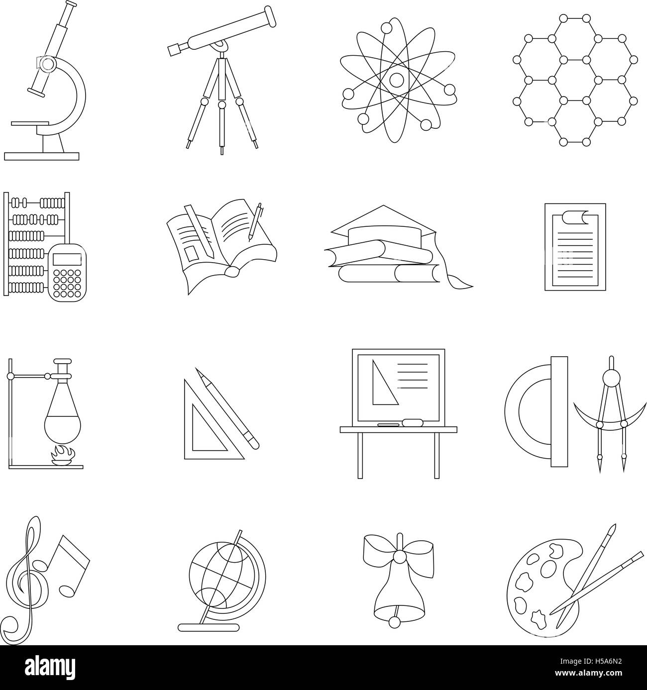 Planet math education school Stock Vector Images - Alamy
