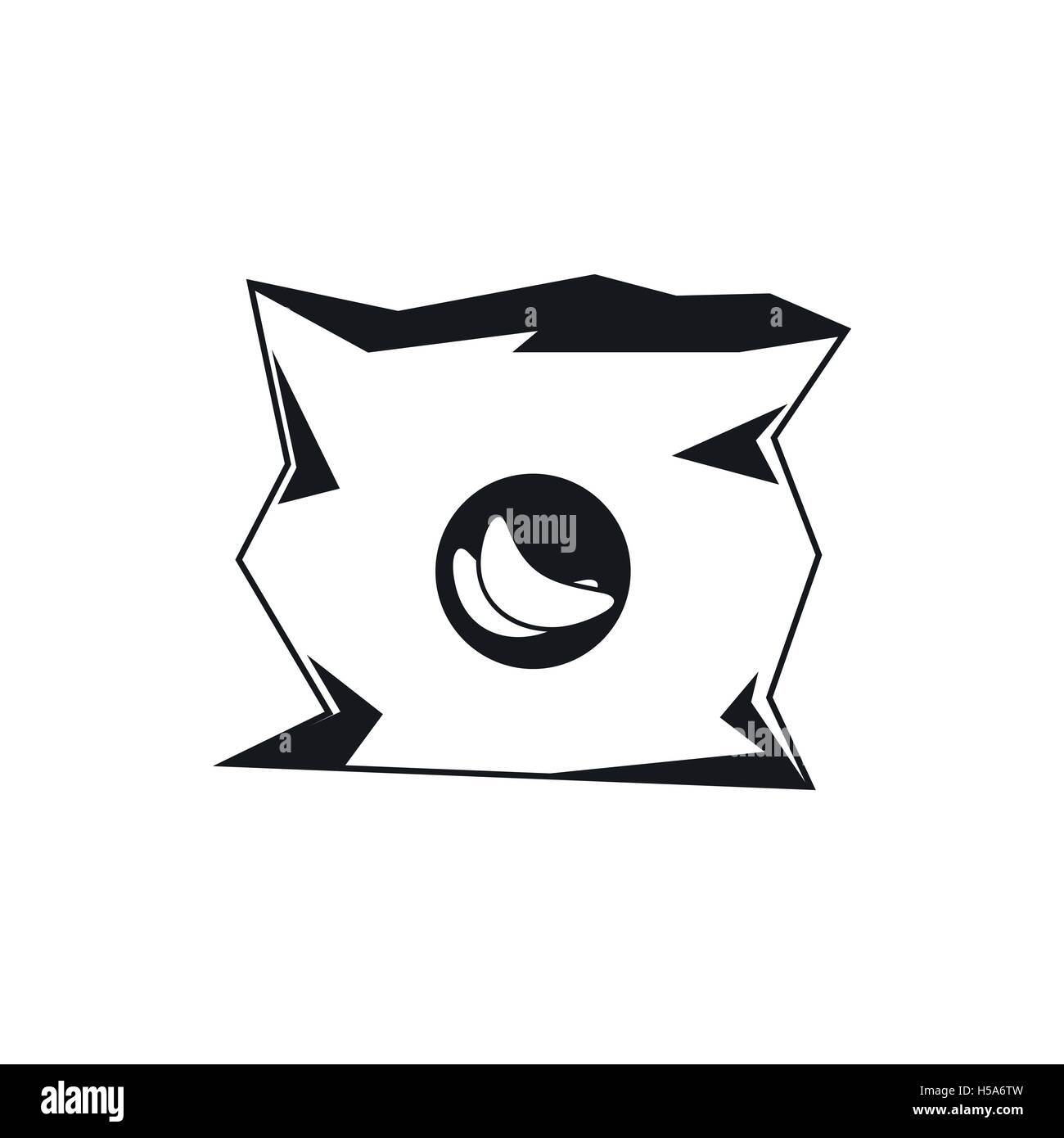 Crumpled bag of chips icon, simple style Stock Vector Image & Art - Alamy