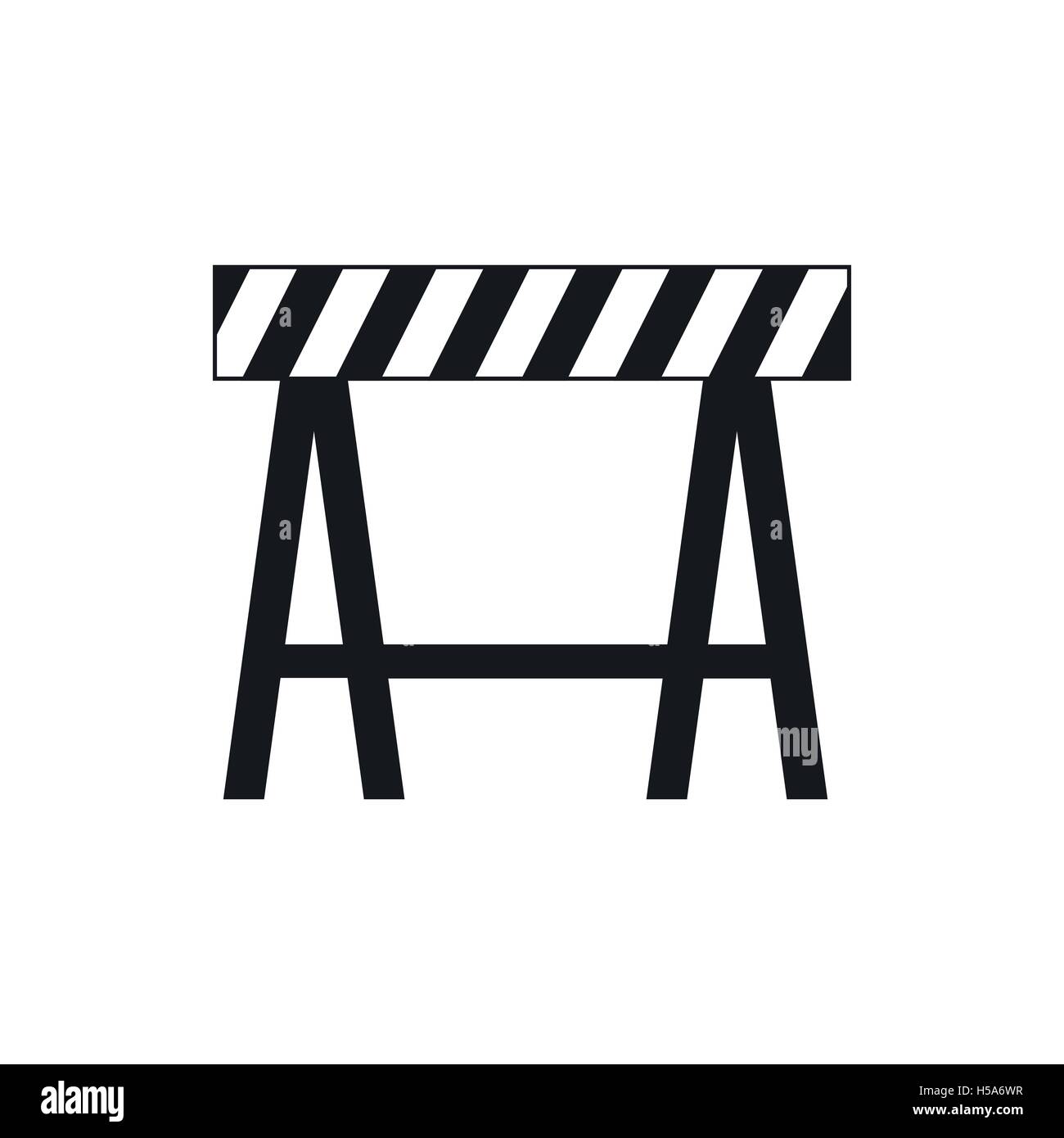 Traffic barrier icon, simple style Stock Vector Image & Art - Alamy